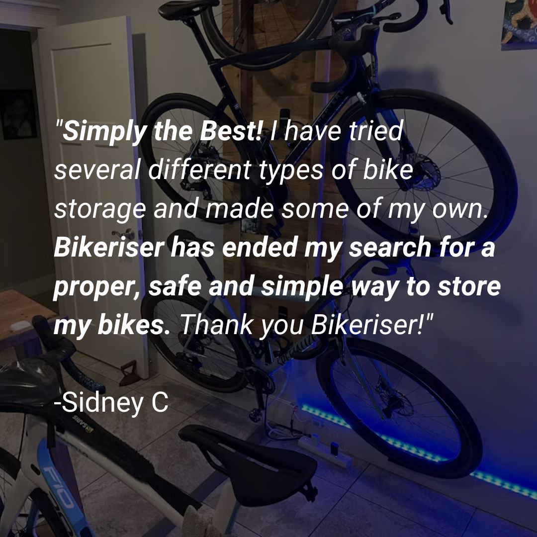 The Bikeriser™ - Space Saving Bicycle Wall Mount